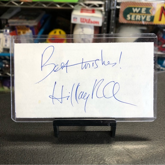 Other | Hillary Rodham Clinton Signed Cut Autograph First Lady ...